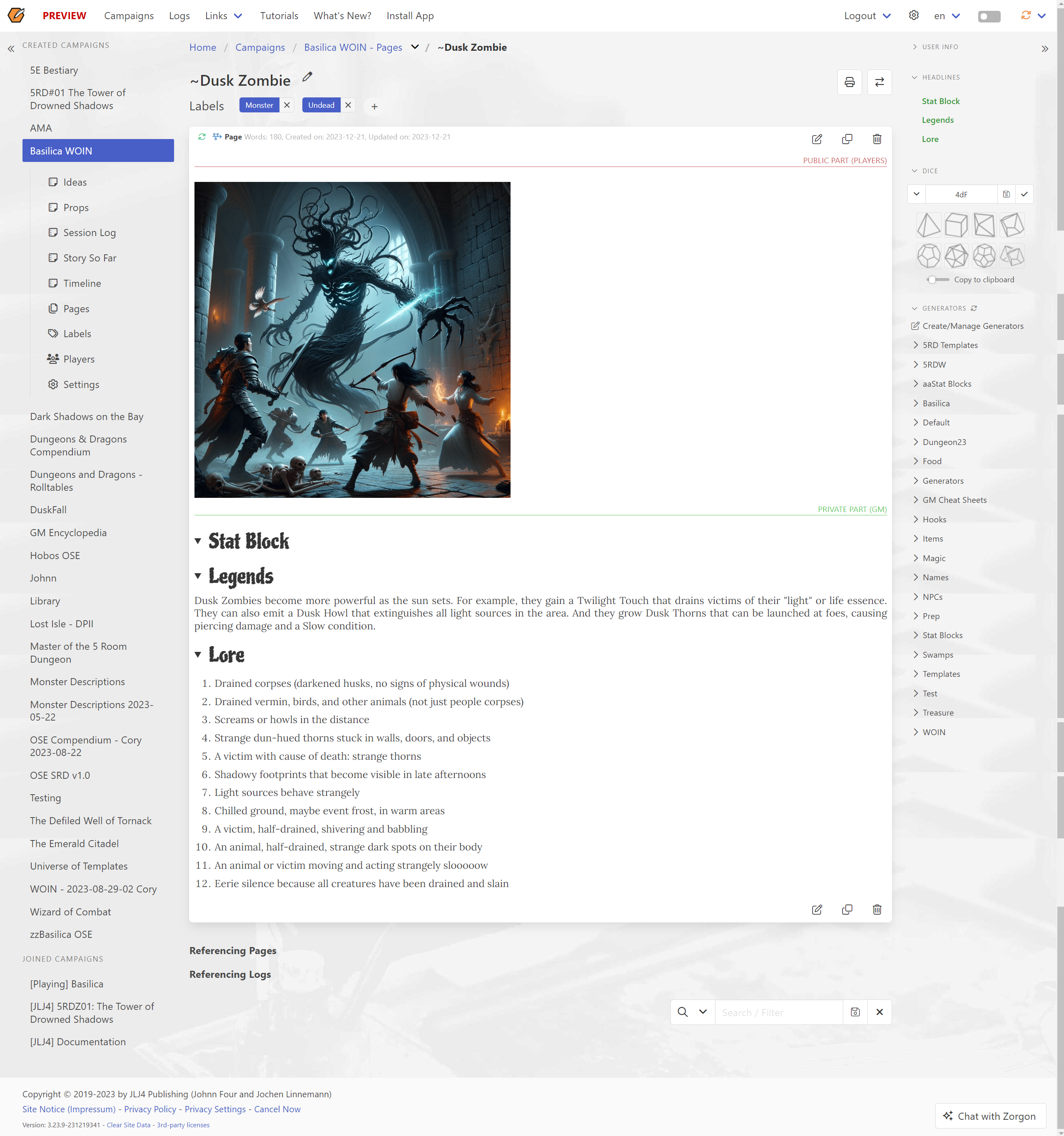 A Game Of Clues - Roleplaying Tips